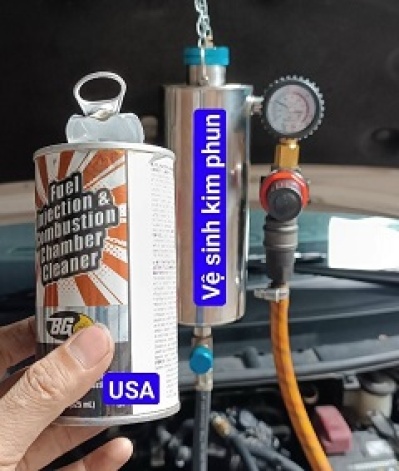 Vệ sinh kim phun và buồng đốt động cơ xăng (USA)